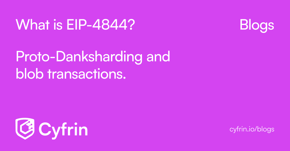 Guild To Eip 4844 Proto Danksharding And Blob Transactions